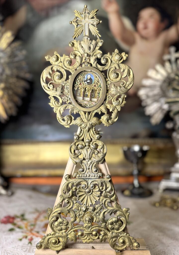 Reliquaire avec reliques du sang de Saint François d’Assise – XVIIIe ...